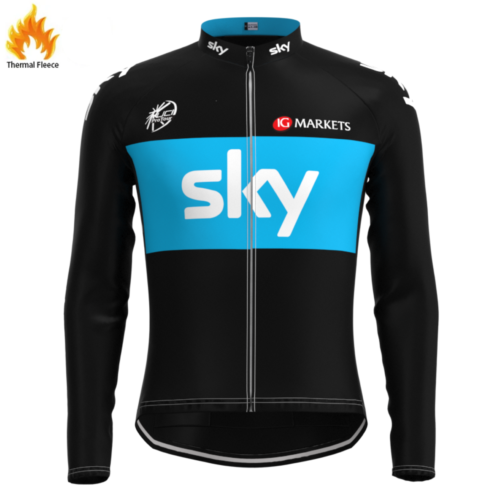 Pro Team Jacket Sky Black – hillsandmountains